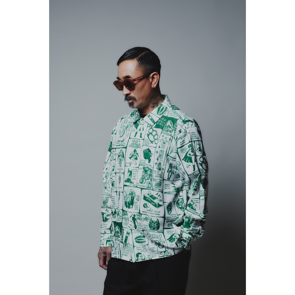 ソフトマシーン ジン アド ロングスリーブ シャツ | SOFTMACHINE ZINE AD SHIRTS L/S - TWO FACE（トゥーフェイス）